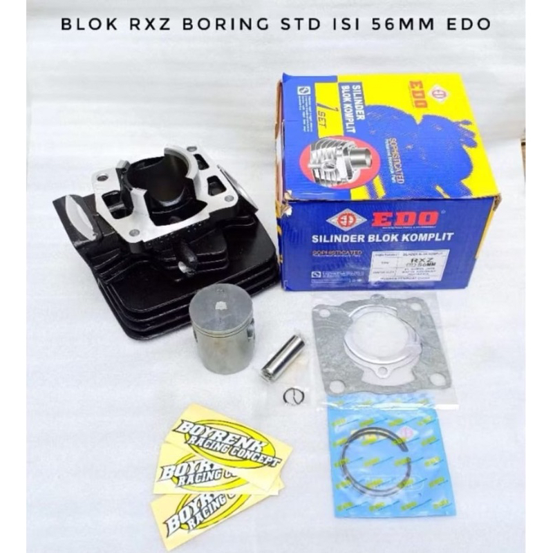 Jual CYLINDER BLOK RXZ BORING STD ISI 56MM EDO BOYRENK RACING | Shopee ...
