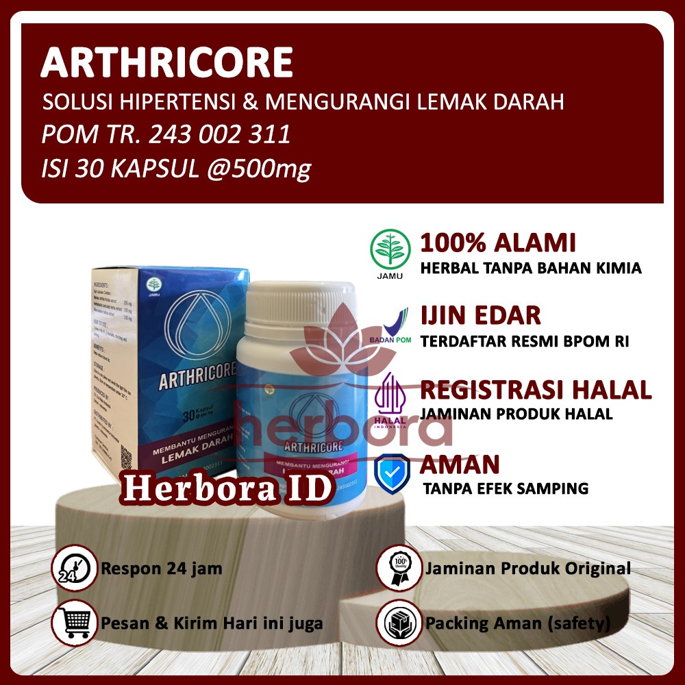 Jual Arthricore Herbal Original Obat Hipertensi Gula Darah Tinggi ...