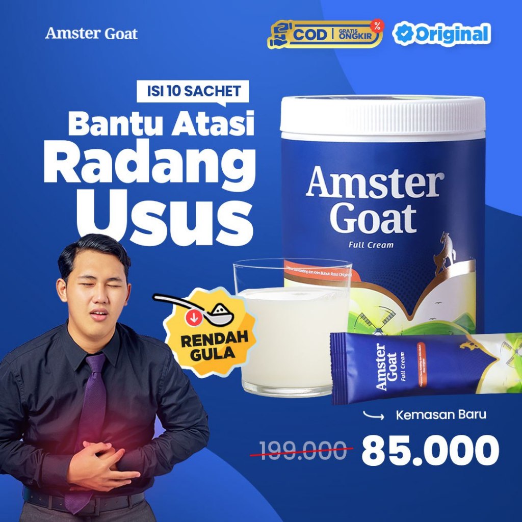 Jual Amstergoat Susu Kambing Amster Goat 10 Sachet Solusi Masalah ...