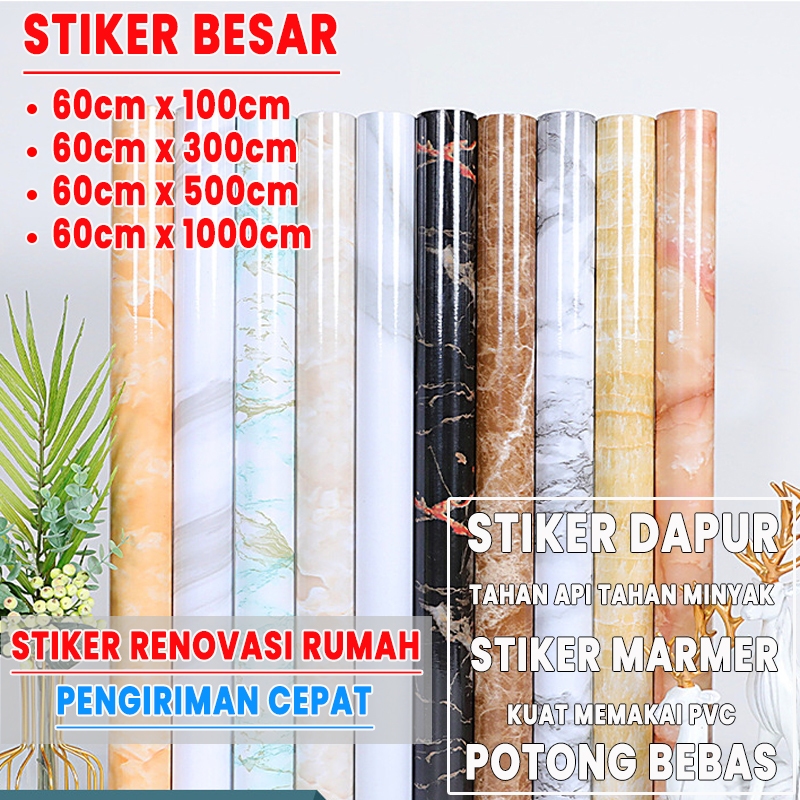 Jual 【mahal】stiker dingding dapur anti minyak wallpaper dapur aesthetic ...