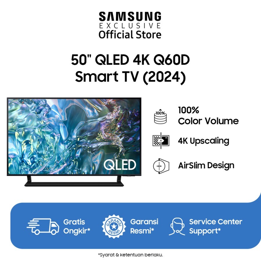 Jual Samsung 50" QLED 4K Q60D Smart TV | 100% Color Volume Quantum Dot ...