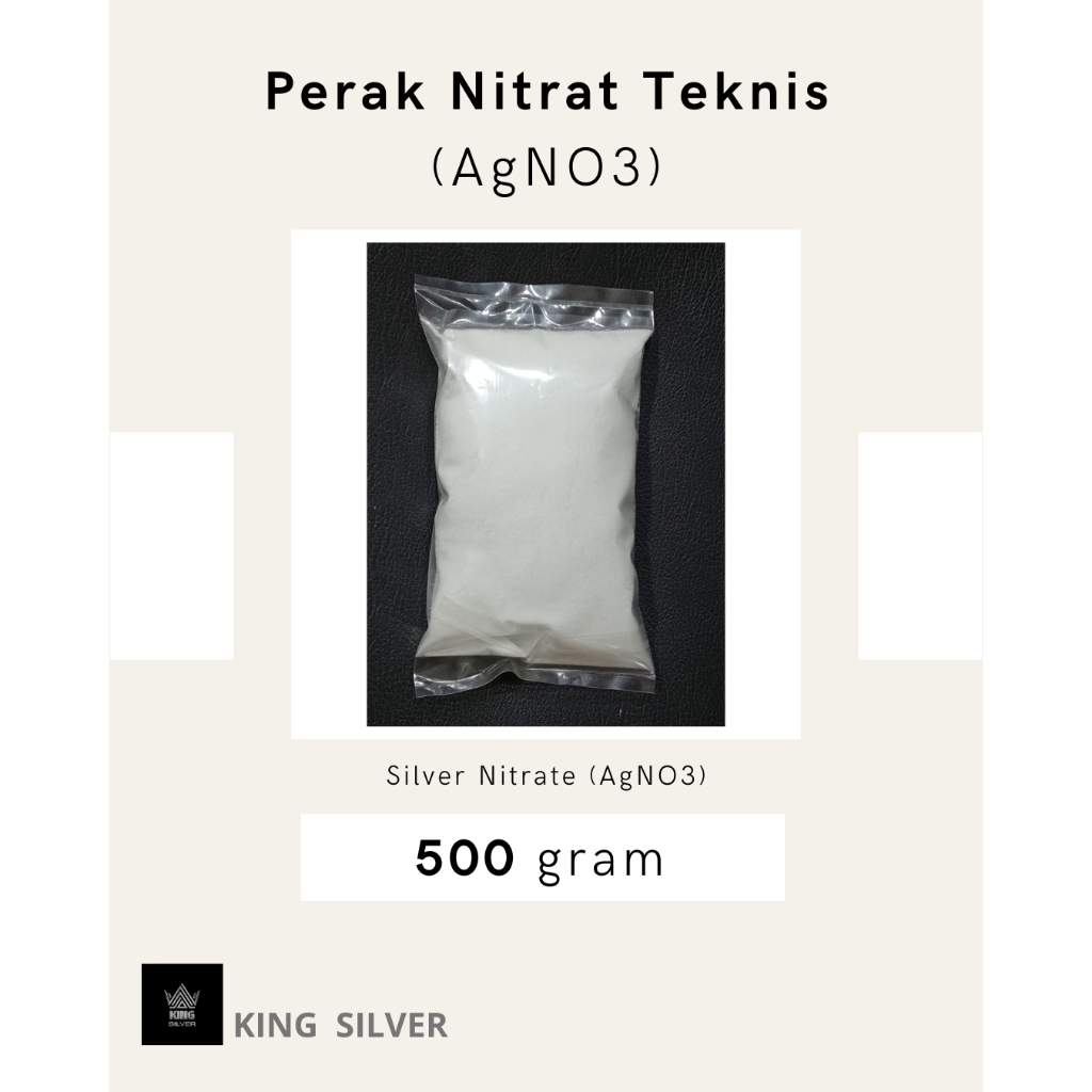 Jual Perak Nitrat Teknis (AgNO3). Silver Nitrate (AgNO3) berat 500 gram ...