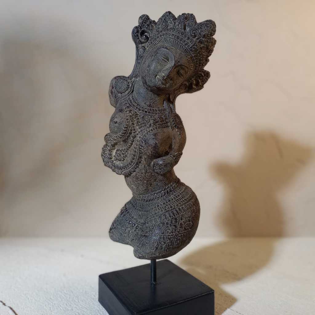 Jual Leolle Patung Pajangan Penari Bali, Patung Batu Finishing Antik ...