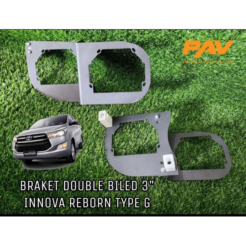 Jual SATU SET BRACKET DOUBLE BILED 3"INNOVA REBORN TYPE G | Shopee ...