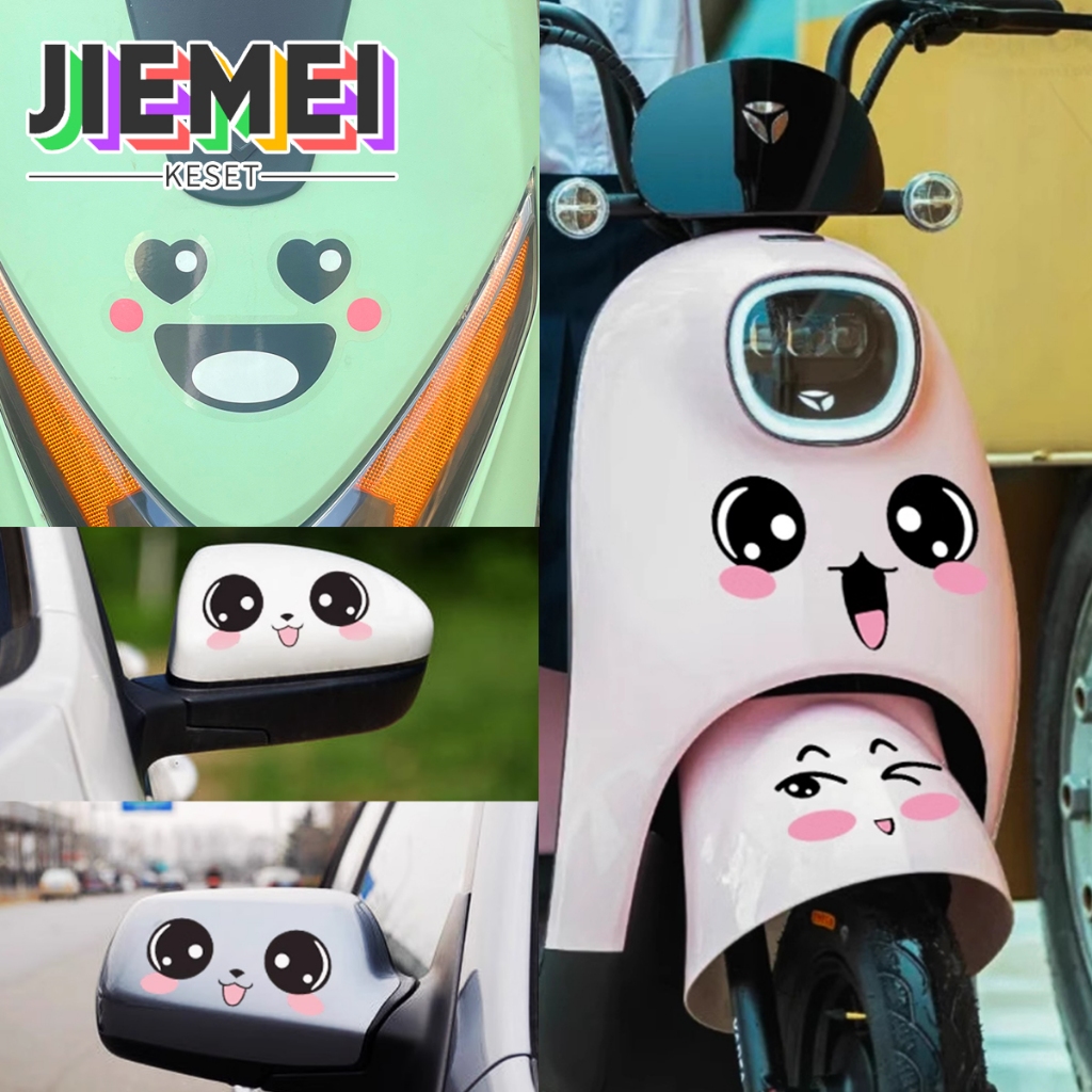 Jual JIEMEI Stiker motor sepeda listrik/Stiker Uk 10x20cm /Kartun lucu ...