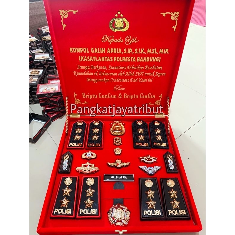 Jual PANGKAT POLISI AKBP PDH PDU SET BOX CUSTOM UCAPAN PERLENGKAPAN ...