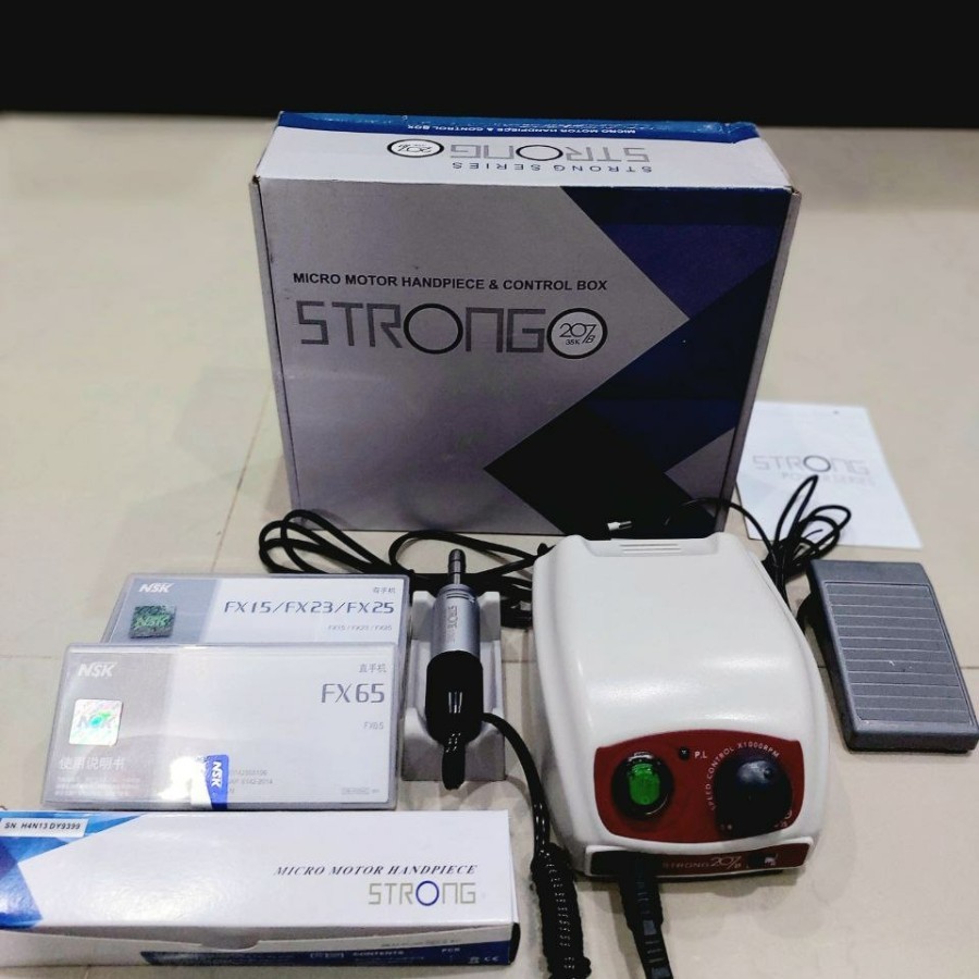 Jual Mikromotor Dental Strong Saeshin 207 B lengkap - Lengkap Standar ...