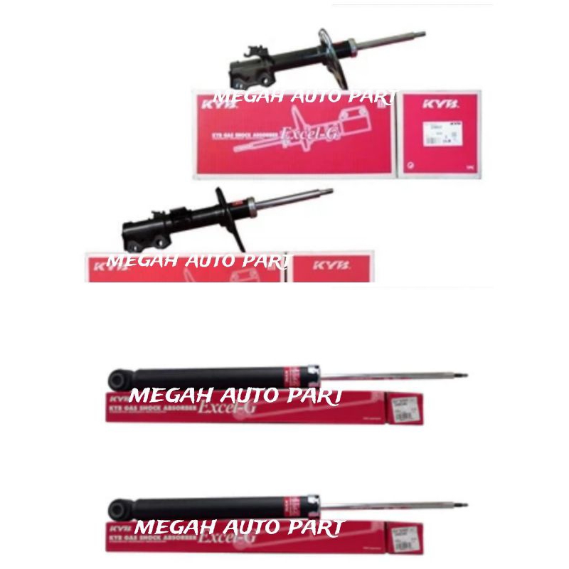 Jual Shockbreaker Toyota Alphard Vellfire Anh20 depan belakang merek Kayaba Excel-G | Shopee ...