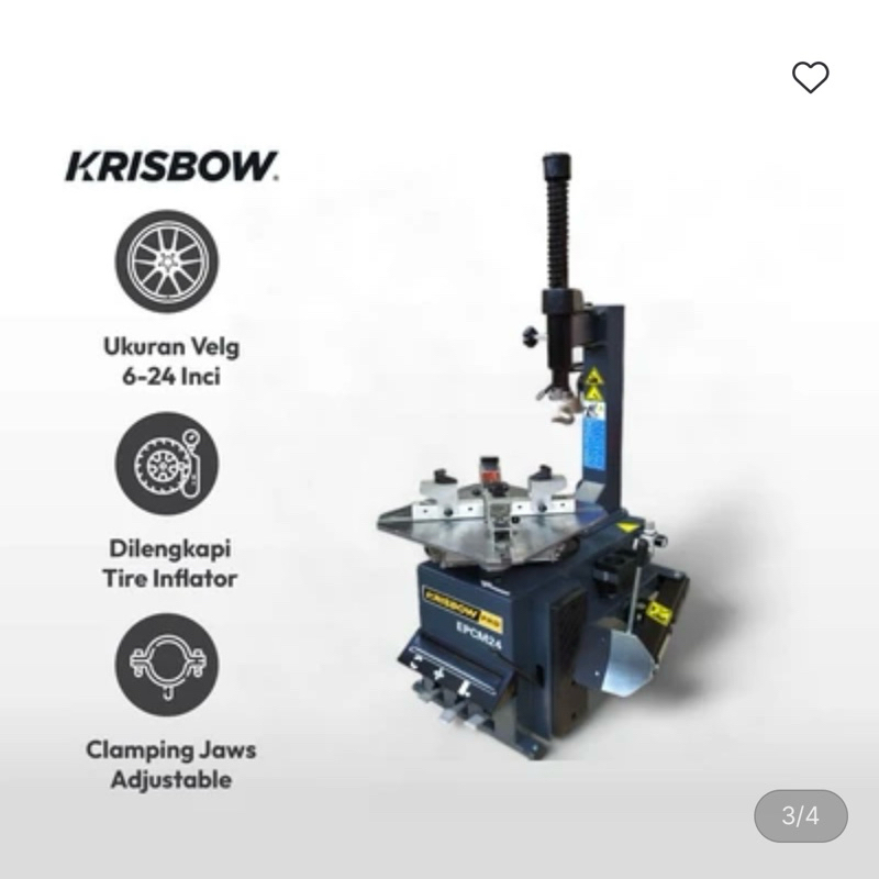 Jual Krisbow Tyre Tire Changer alat Mesin Pembuka Ban Mobil motor Epcm24 | Shopee Indonesia