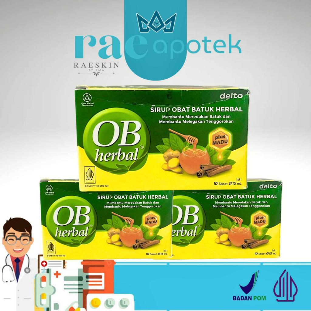 Jual OB Herbal Sachet Sirup Plus Madu - Obat Batuk Herbal Meredakan ...