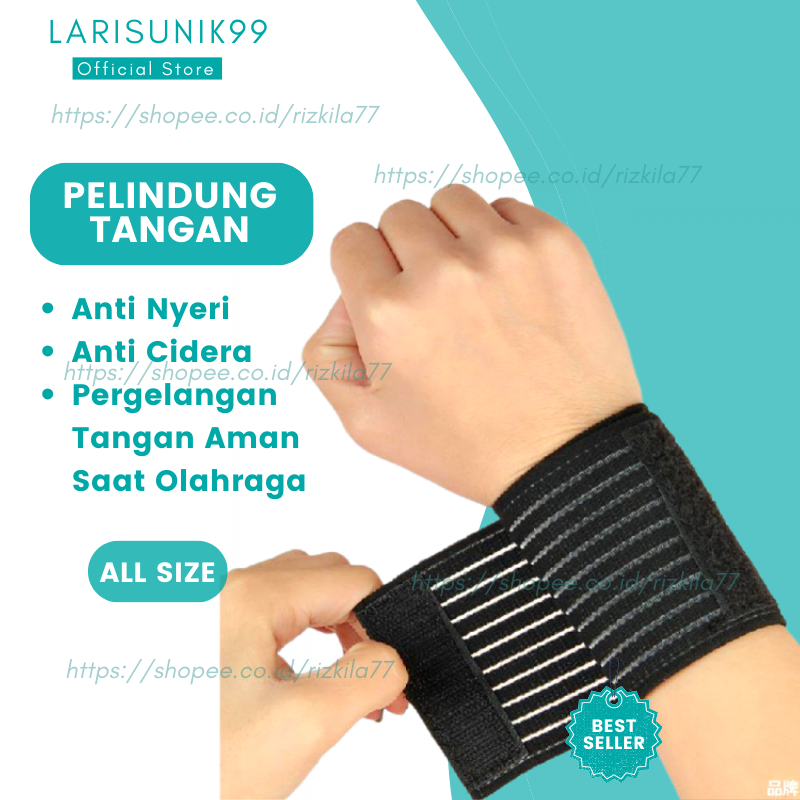 Jual Deker Pergelangan Tangan Pengaman Cidera Tangan Olah Raga ...