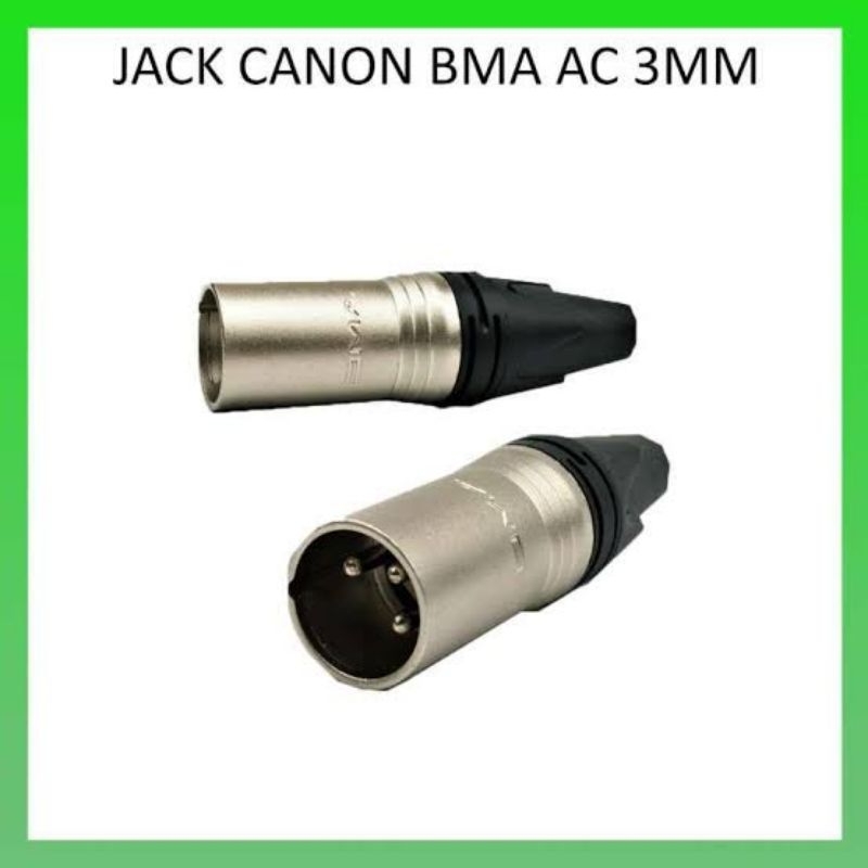 Jual JACK CANON MALE BMA JACK XLR MALE BMA JEK CANON BMA JAK XLR BMA ...
