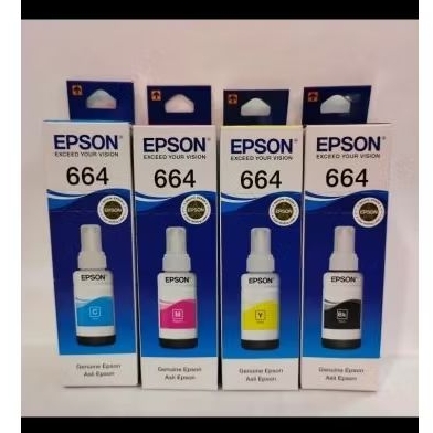 Jual Tinta Epson 664 semua warna 1 set 4 pcs | Shopee Indonesia