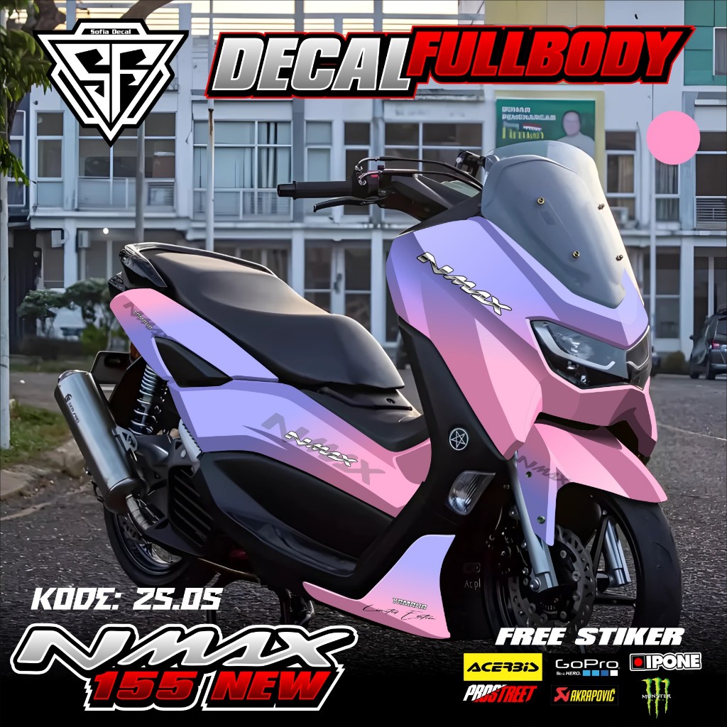 Jual (COD) Decal Sticker FullBody Yamaha Nmax 155 New 2020 2021 2022 ...