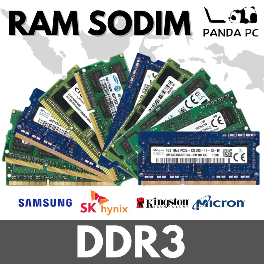 Jual RAM Laptop DDR3 8GB / 4GB / 2GB / 1GB Memory Sodimm Ori 12800S DDR3L | Shopee Indonesia