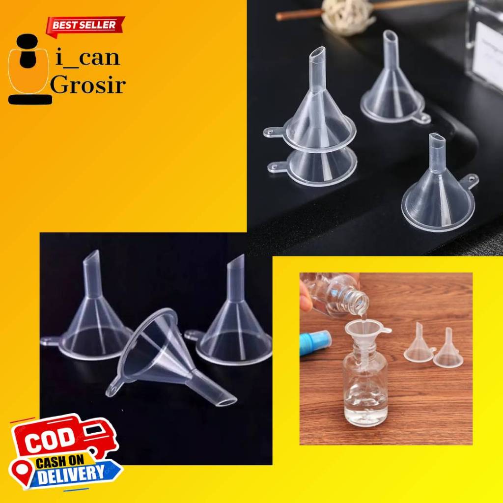 Jual Corong Mini Plastik Transparan / Corong Kecil Untuk Refill Minyak ...
