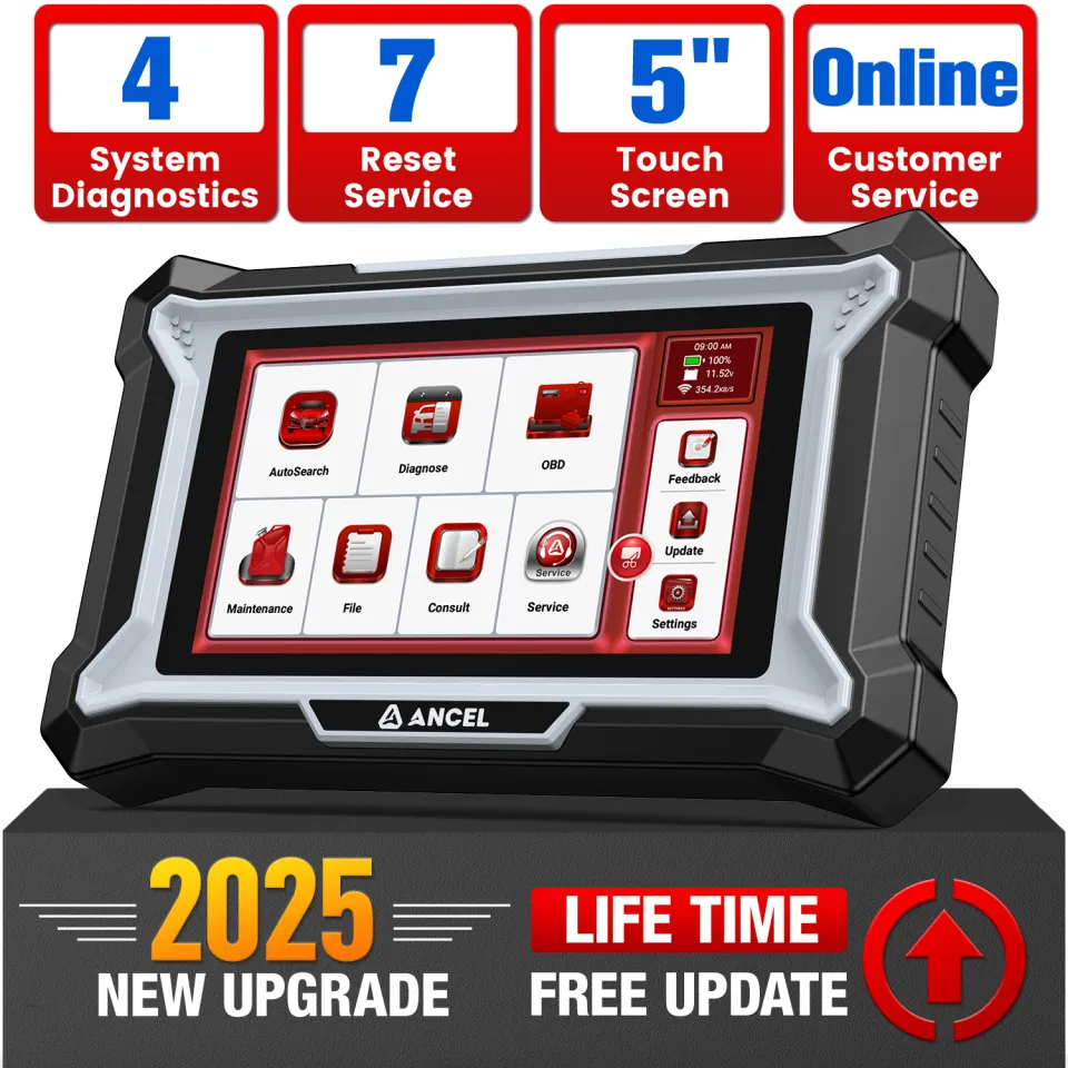 Jual Ancel DS100 OBD2 scanner monitor mesin transmisi ABS SRS, 4 alat ...