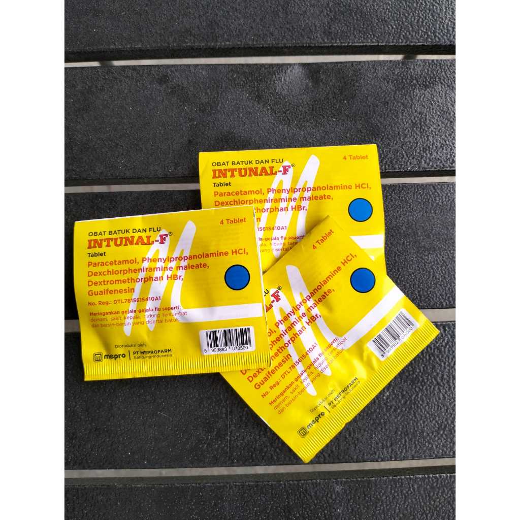 Jual INTUNAL F FORTE KUNING 1 STRIP 4 TABLET | Shopee Indonesia