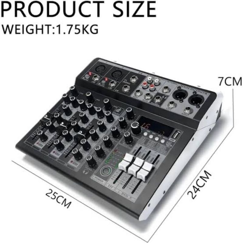 Jual Audio Mixer Kimiso Kp4 Mikser Ampli 99 dsp | Shopee Indonesia