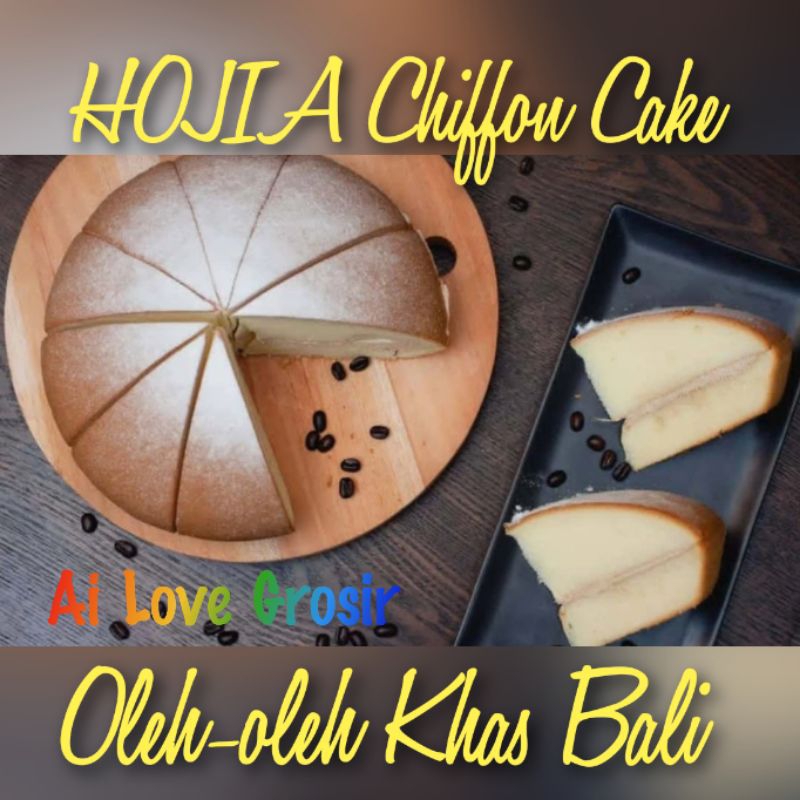 Jual [Fresh] Hojia Chiffon Cake Bali 10 Slices FREE 1 Slice Black Sweet | Shopee Indonesia
