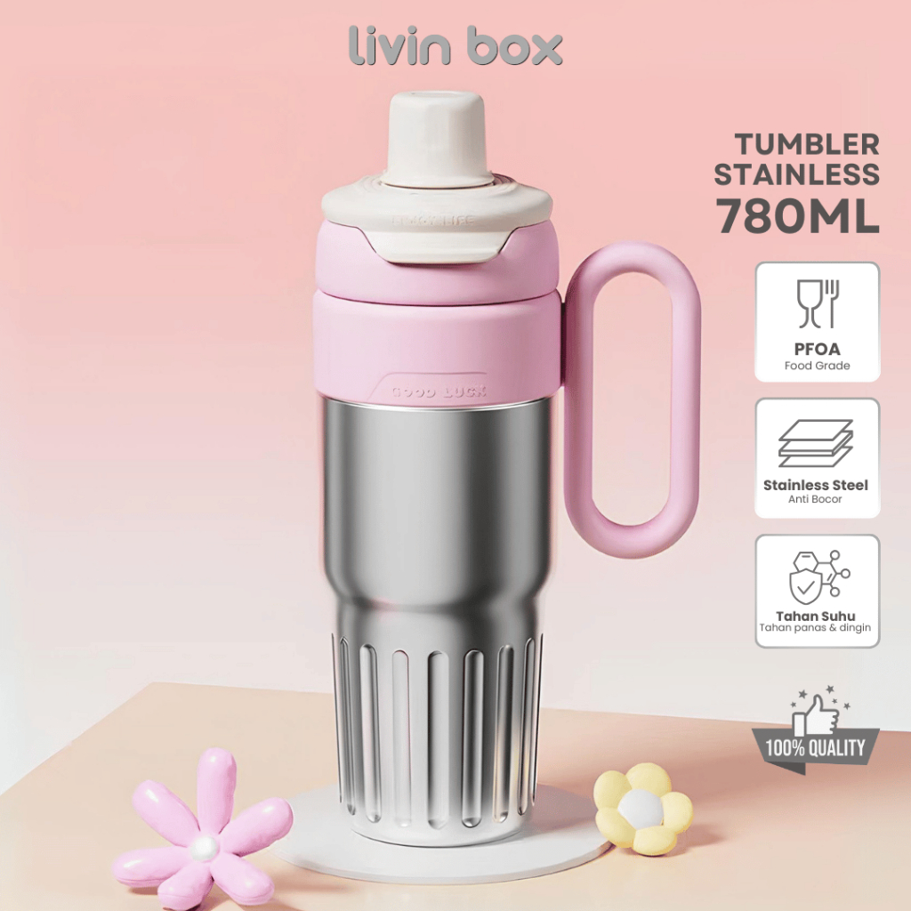 Jual LIVINBOX Tumbler Infused Water Stainless Steel 316 Botol Minum Anak Tahan Panas dan Dingin ...