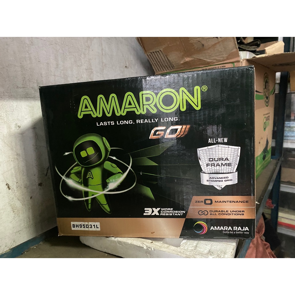 Jual Aki Mobil Kering Amaron GO 95D31L 12v 75Ah Pajero Fortuner | Shopee Indonesia