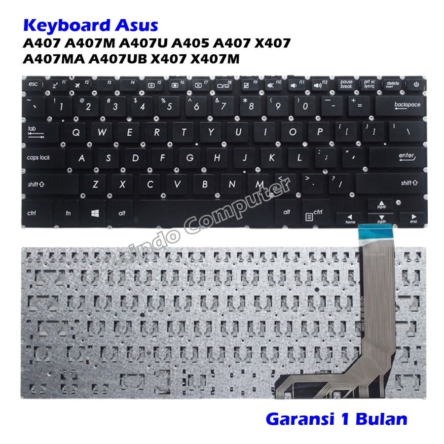 Jual KEYBOARD ASUS A407 A407M A407U A405 A407 X407 A407MA A407UB X407 ...