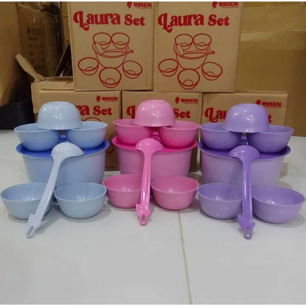 Jual LAURA SET MANGKOK | Shopee Indonesia