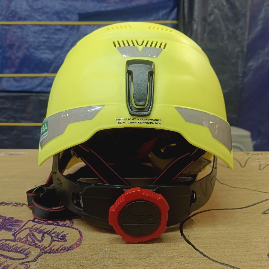 Jual Helm Safety MSA Climbing H1 Trivent Hijau Stabilo Original Kuning ...
