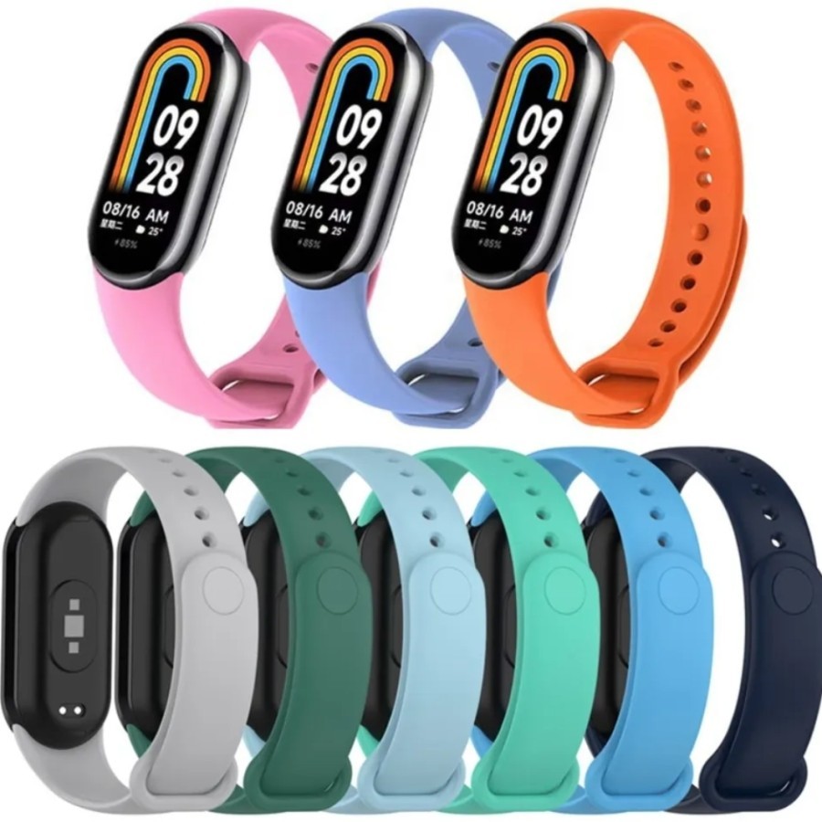 Jual STRAP TALI SILICONE XIAOMI MI BAND 8 / 9 QUICK RELEASE JAM KARET RUBBER | Shopee Indonesia