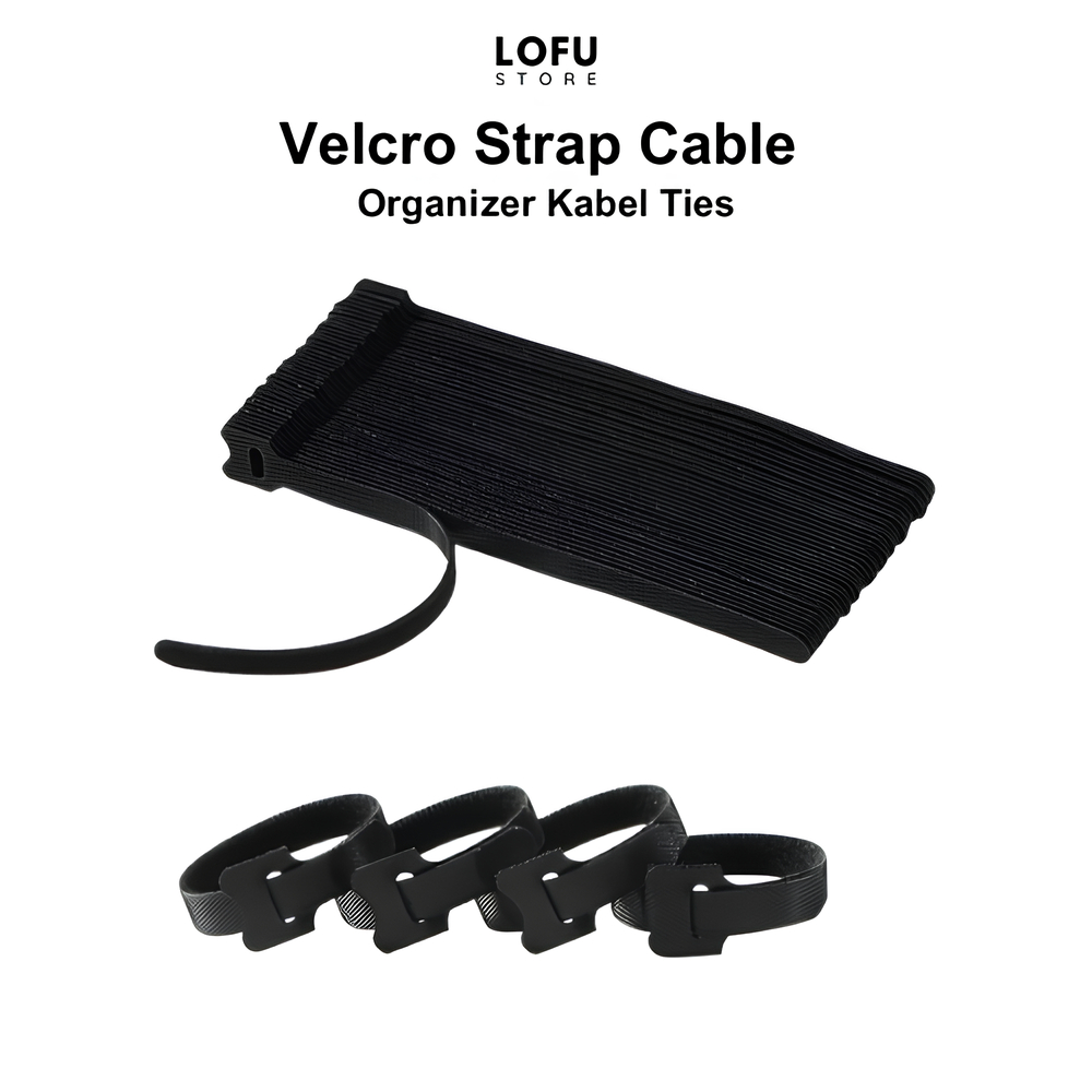 Jual Velcro Strap Cable Organizer Kabel Ties | Shopee Indonesia