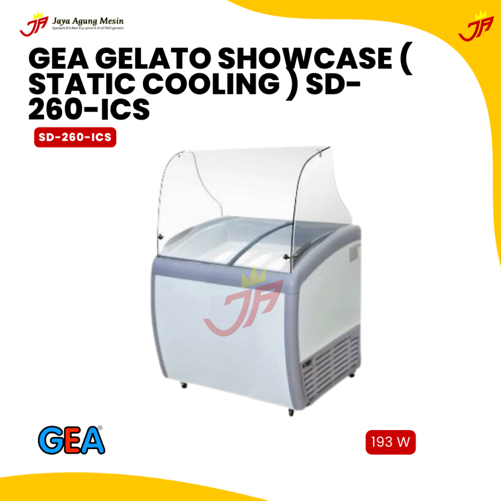 Jual GEA Gelato Showcase (Static Cooling) SD-260-ICS | Shopee Indonesia