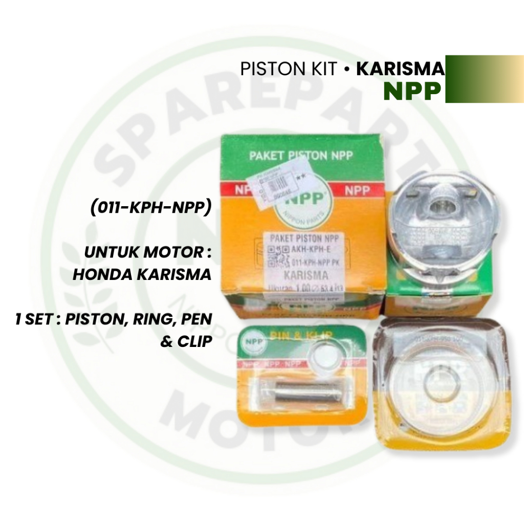 Jual Seker Kit Piston Karisma || Piston Kit PK Seker Kit Honda Karisma ...