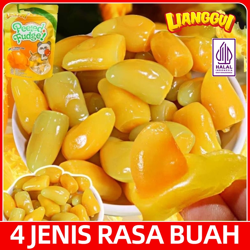 Jual Lianggui permen kupas lunak viral aneka rasa, mangga, stroberi ...