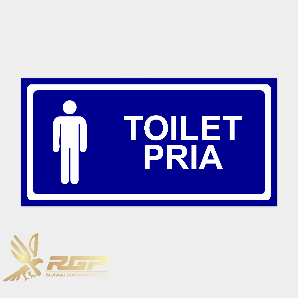 Jual Sign Toilet Pria Ukuran 30x15cm - Akrilik | Shopee Indonesia