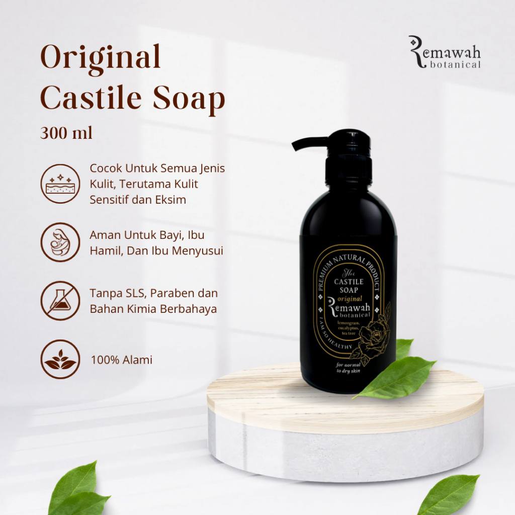 Jual Remawah Original Castile Soap Sabun Alami Tanpa Bahan Kimia | NON ...