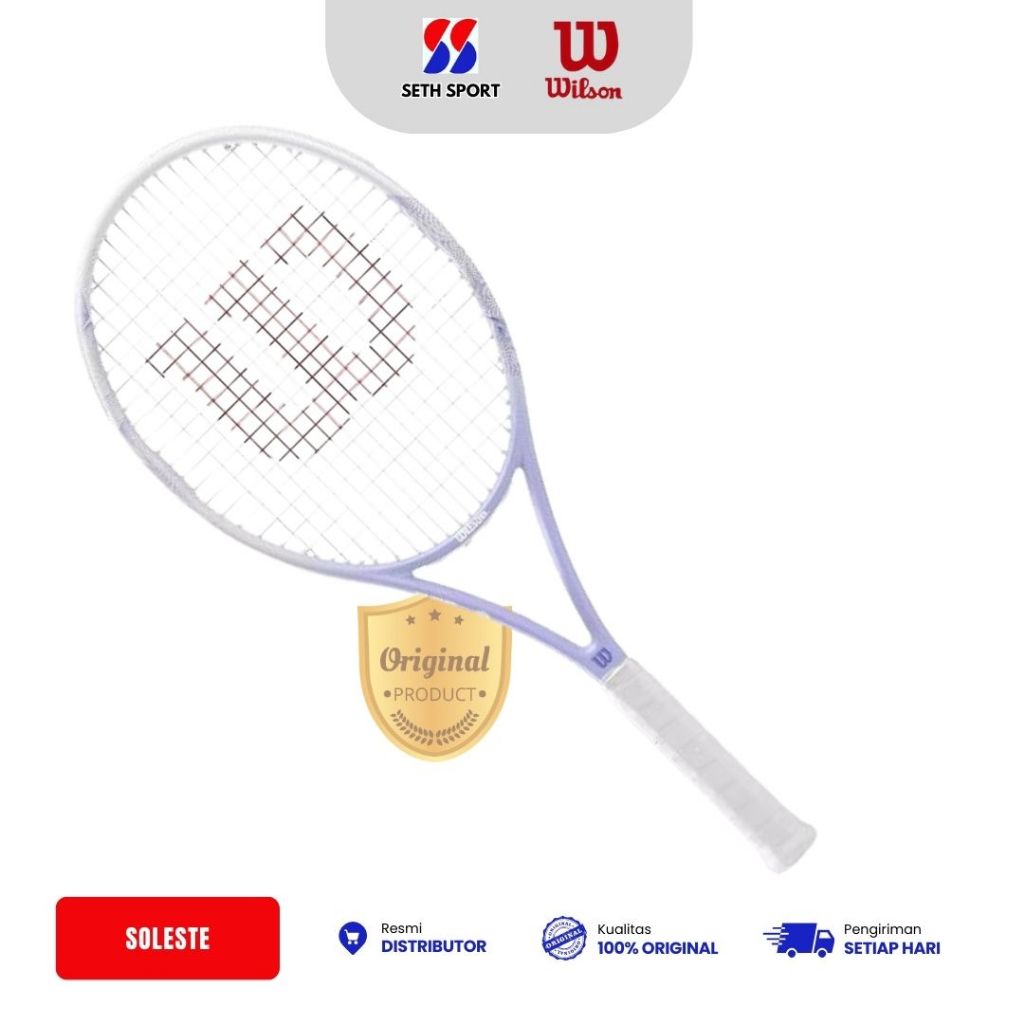 Jual Raket Tennis Wilson Soleste 105 Original - Purple | Shopee Indonesia