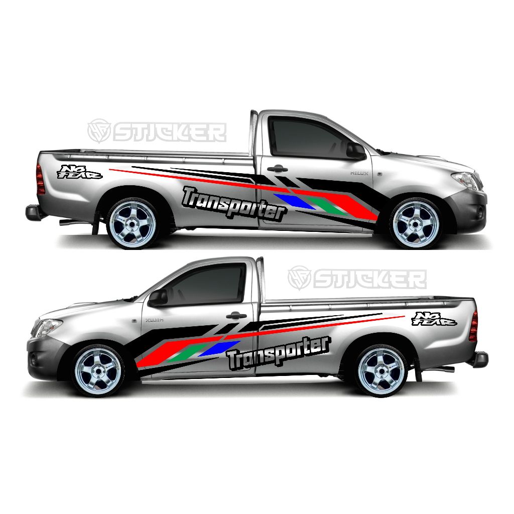 Jual CUTTING STICKER TERBARU MOBIL HILUX SINGEL CABIN RANGER TRITON ...