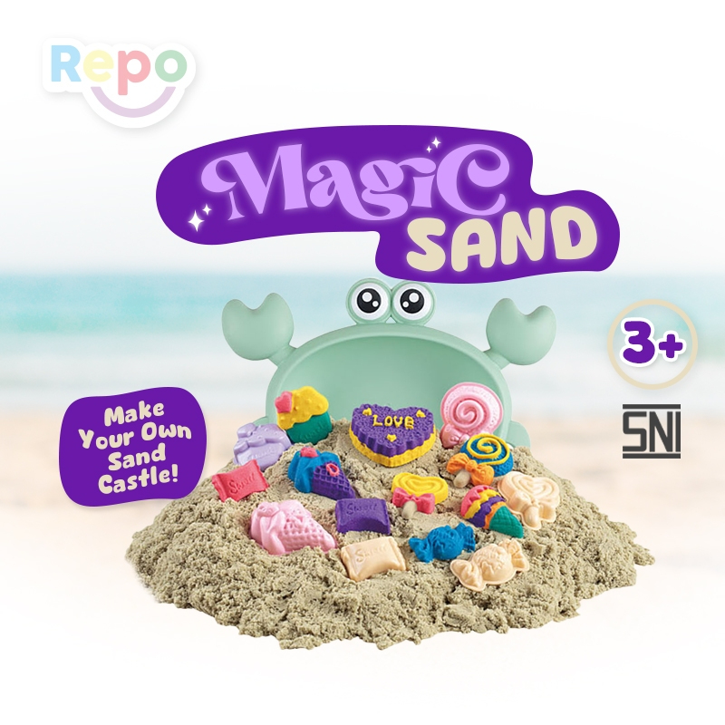 Jual Repo Mainan Anak Magic Sand Mainan Pasir Ajaib / mainan sensory ...
