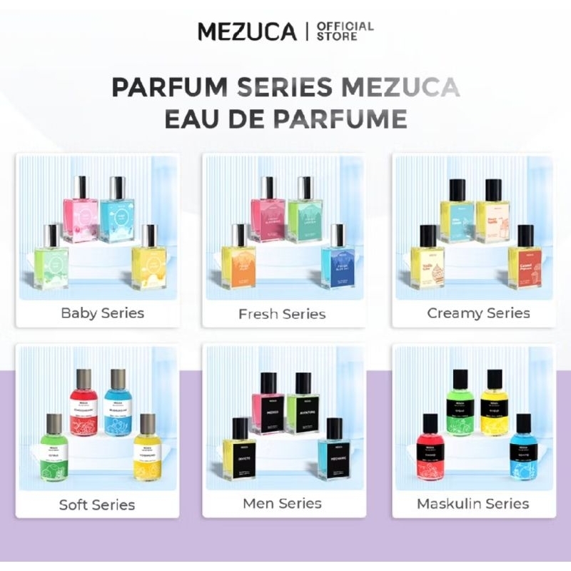 Jual Mezuca Parfume Series 4in1 Fresh series || Creamy series ...