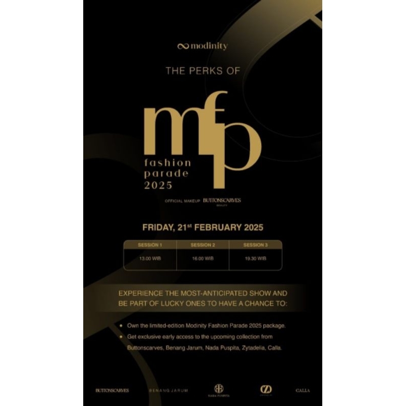 Jual Buttonscarves Modinity Fashion Parade Scarf SERIES 2025 (Super ...