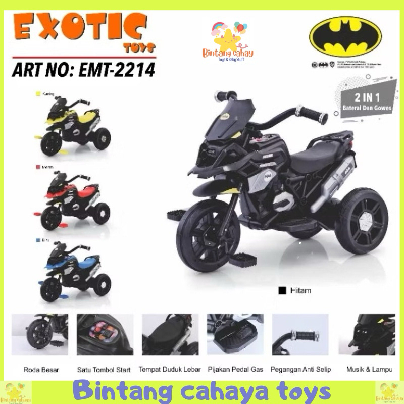 Jual Motor aki anak dan gowes EMT 2214 2234 (Aki + Gowes) PMB M-888 ...