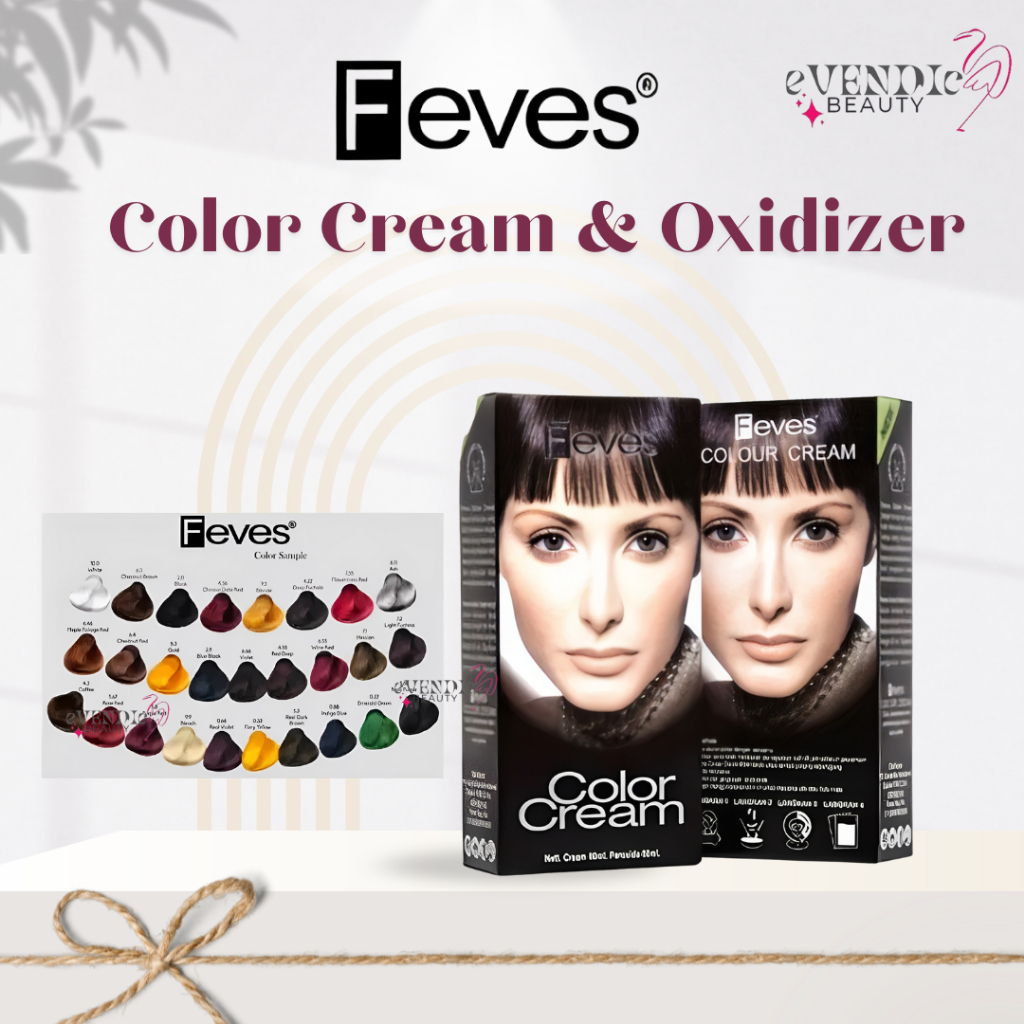 Jual READY FEVES Color Cream & Oxidizer Cream 100ml | PEWARNA RAMBUT ...