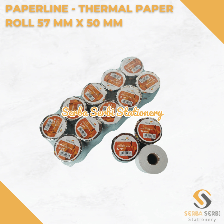 Jual GROSIR (1 BIJI) PAPERLINE - THERMAL PAPER ROLL / TELSTRUK / KERTAS ...