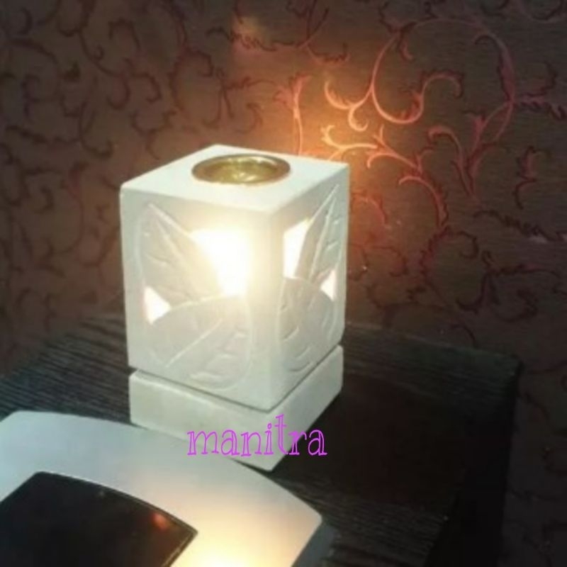 Jual Lampu Pemanas Aromaterapi Pengharum Ruangan Hiasan Meja Batu Alam ...