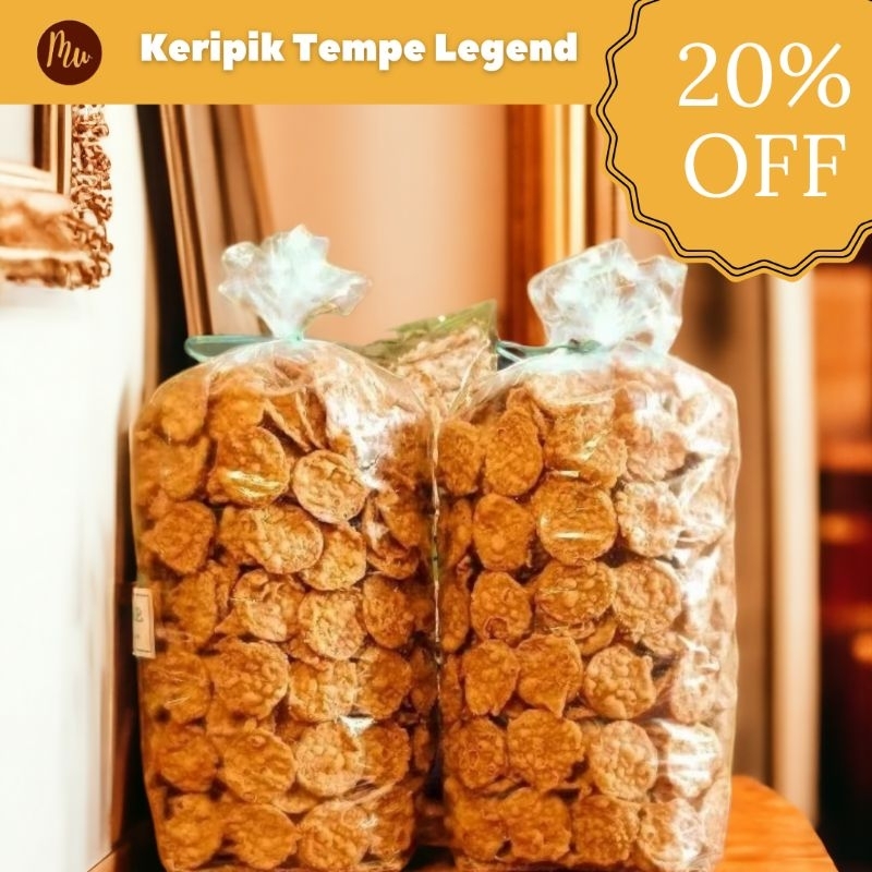 Jual Keripik Tempe Bulat Legend Super - 1kg | Shopee Indonesia
