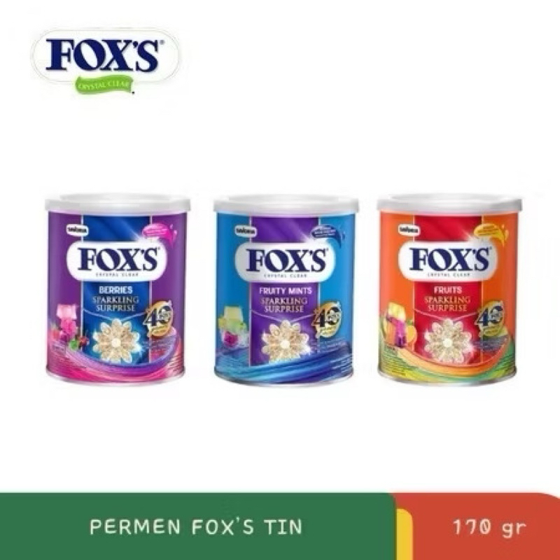 Jual Permen FOX’S Crystal Clear Sparkling Surprise 170gr | Shopee Indonesia