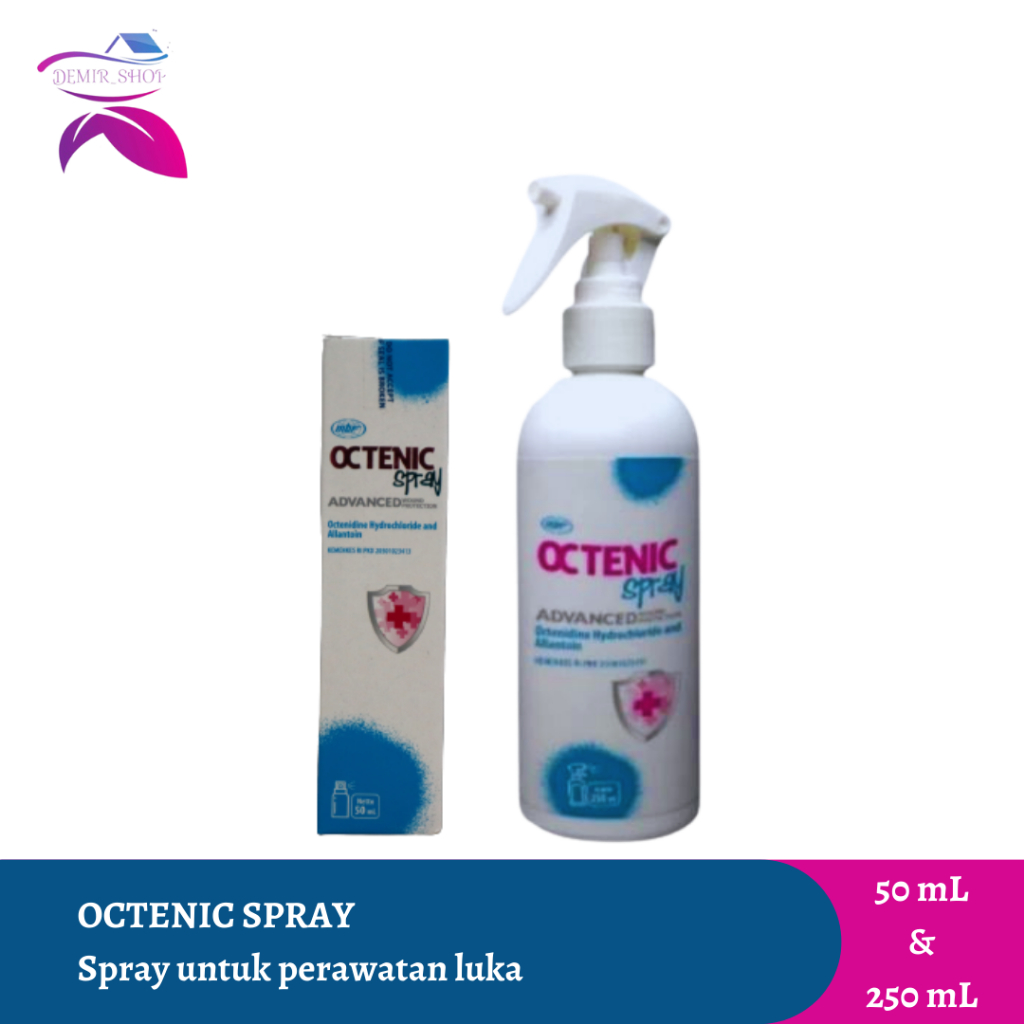 Jual Octenic Spray 50 mL dan 250 mL / Antiseptic Spray Perawatan Luka ...