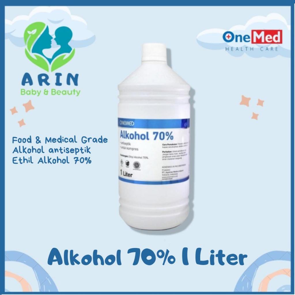 Jual Alkohol 70% 1 Liter Onemed alcohol 70% food grade | Shopee Indonesia