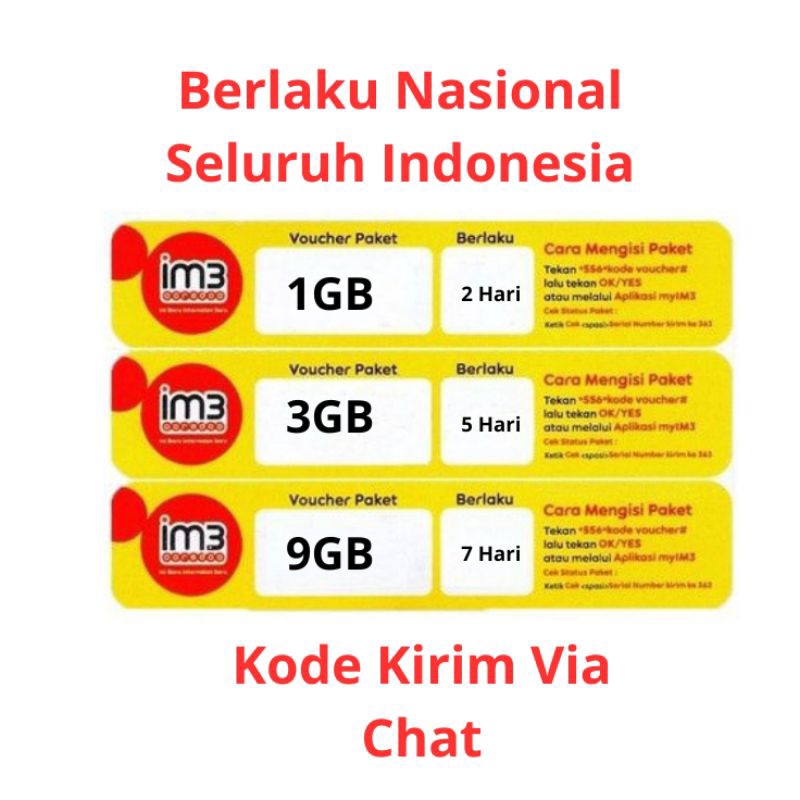 Jual Rapha Cell | Voucher Internet Indosat Nasional (Kode Kirim Via ...
